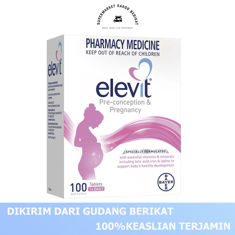 Jual Elevit Pre-Conception & Pregnancy 100 Tablets multivitamin ...