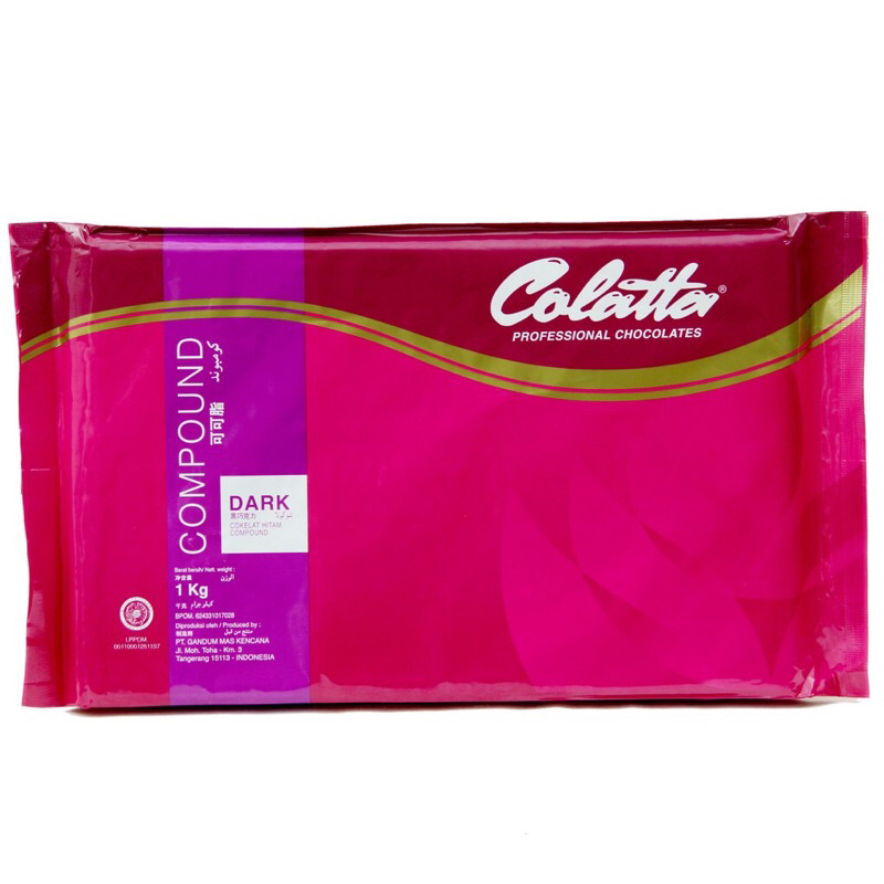 Jual Cokelat Batang - Collata Dark Chocolate Compound Kemasan 1kg ...