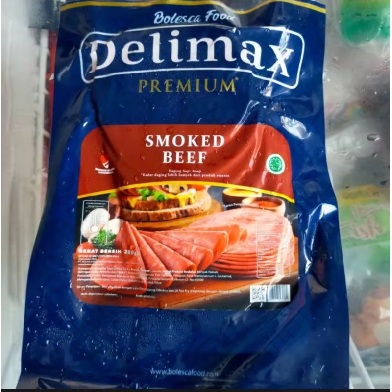 Jual D aging asap bekuMerk Delimax Kemasan 200gr smoked beef | Shopee ...