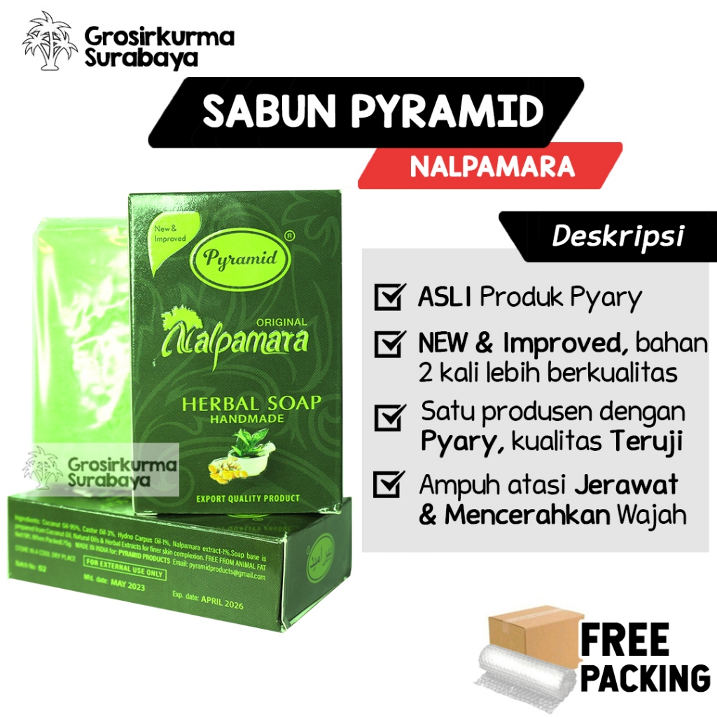 Jual ASLI SABUN PYARY Series Turmeric Nalpamara Saffron Ayurvedic Black ...