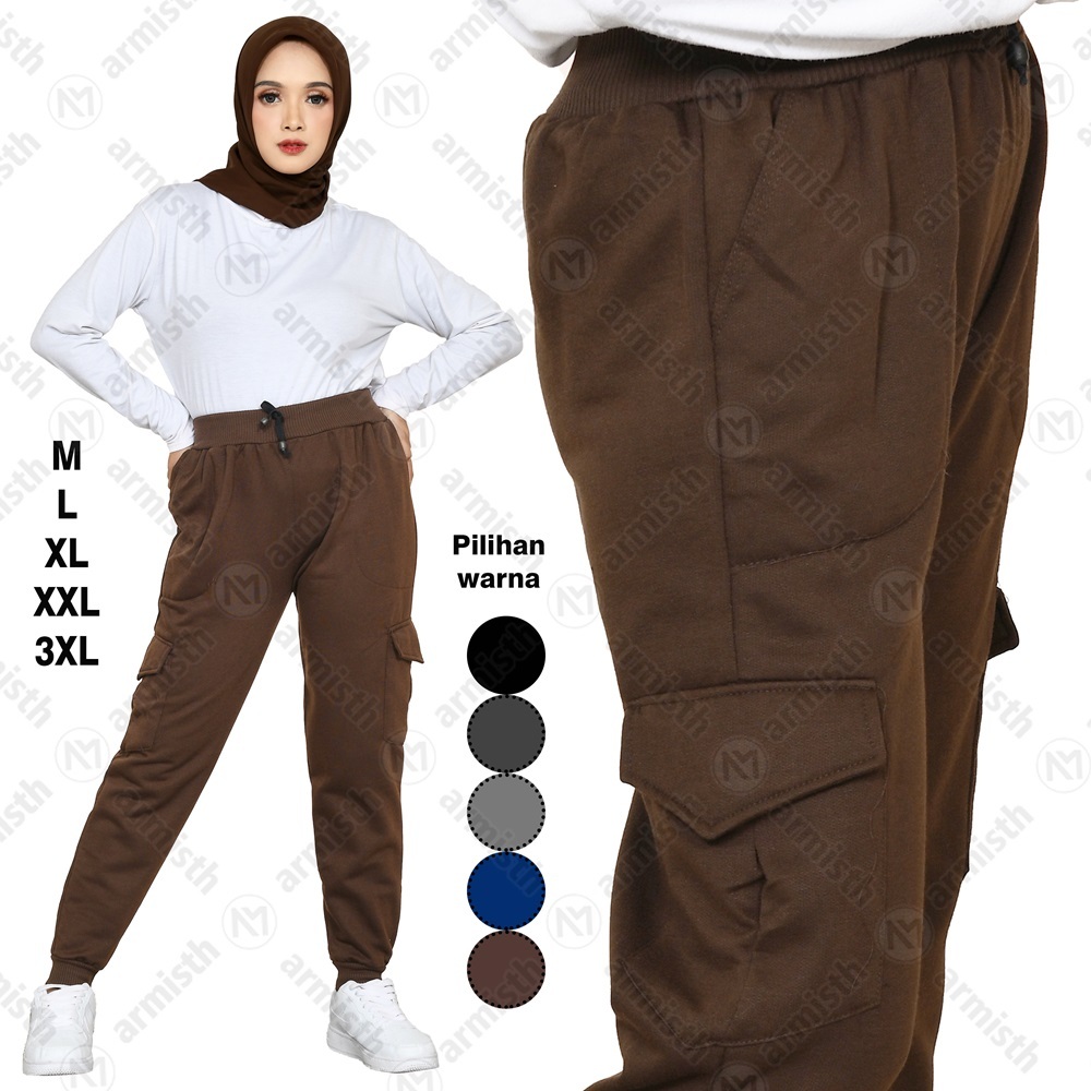 Jual Armisth - Celana Training Joger Cargo Wanita Terbaru / Jogger ...
