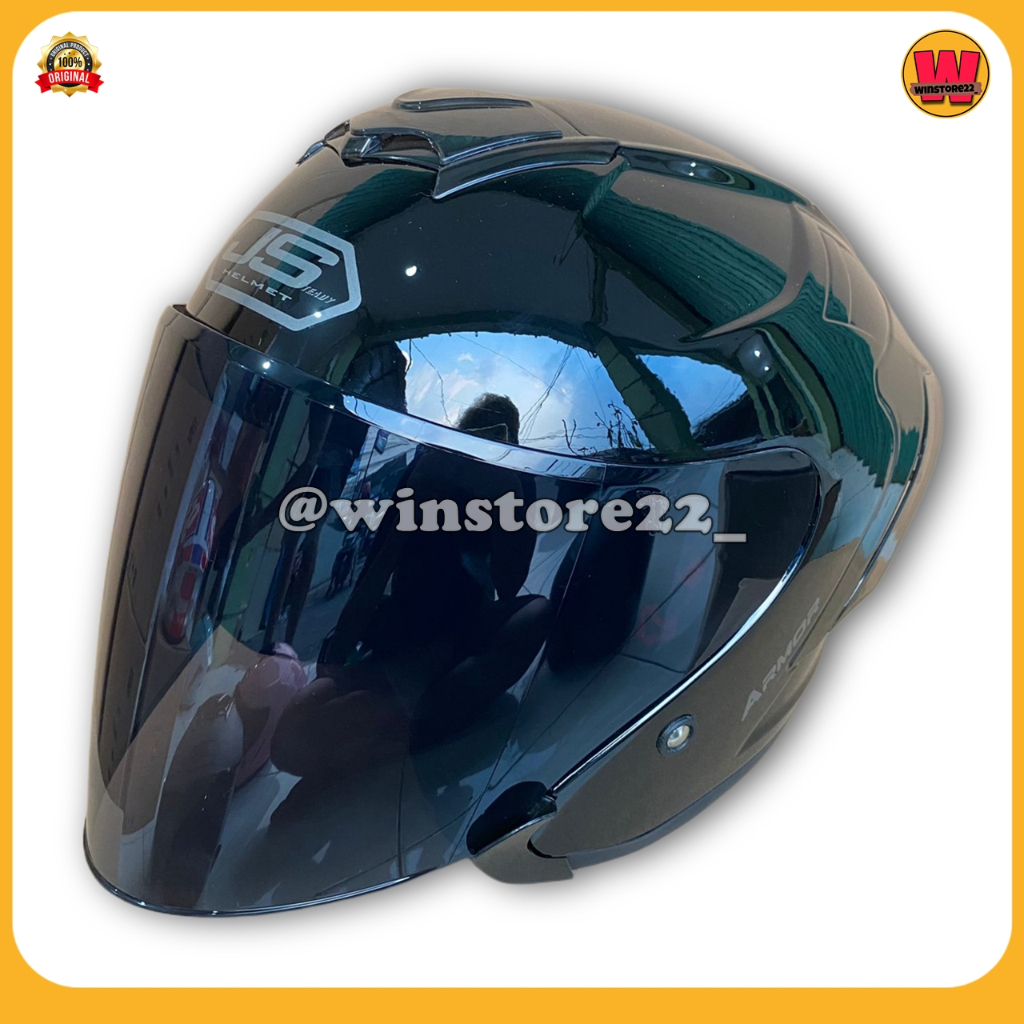 Jual Helmets Sepeda Motor Half Face Js Armor Yakuza Solid Polos ...