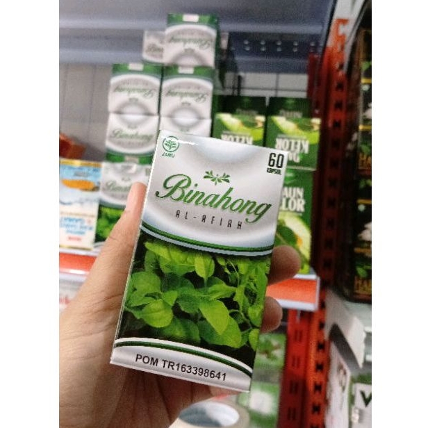 Jual Kapsul Ekstrak Daun Binahong Al Afiah Isi 60 Kapsul Binahong BPOM ( Mengobati Luka ...