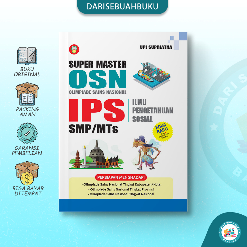 Jual Buku SUPER MASTER - OSN IPS untuk SMP - Edisi TERBARU - Buku Latihan & Bank Soal Olimpiade ...