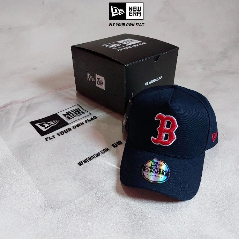 Jual topi/caps baseball 9forty Boston -navy logo merah-with exclusive ...