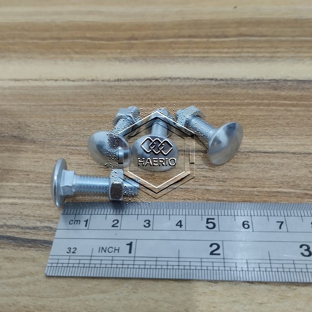 Jual BAUT MUR CB KUNCI 10 BAUD PAYUNG M6 X 25 PANJANG 2,5CM 2,5 CM M6X25 PUTIH GALVANIZ PAGAR ...