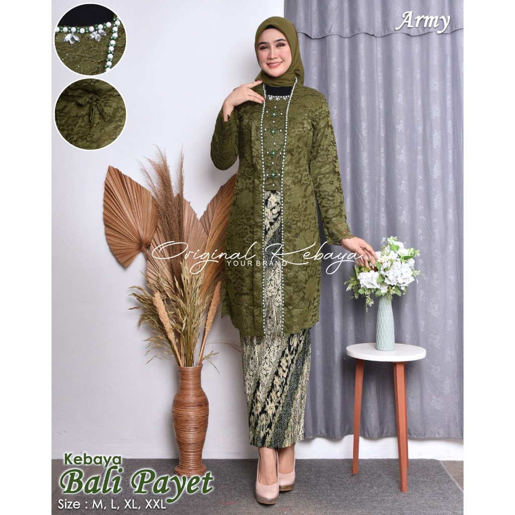 Jual Kebaya Kutu Baru / Kebaya Tunik / Tunik Brokat / Kebaya Modern / Kebaya tile / Kebaya ...