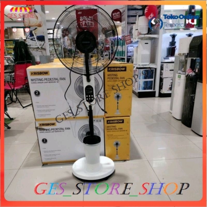 Jual Krisbow kipas angin berdiri uap 75 watt putih/kipas angin uap ...