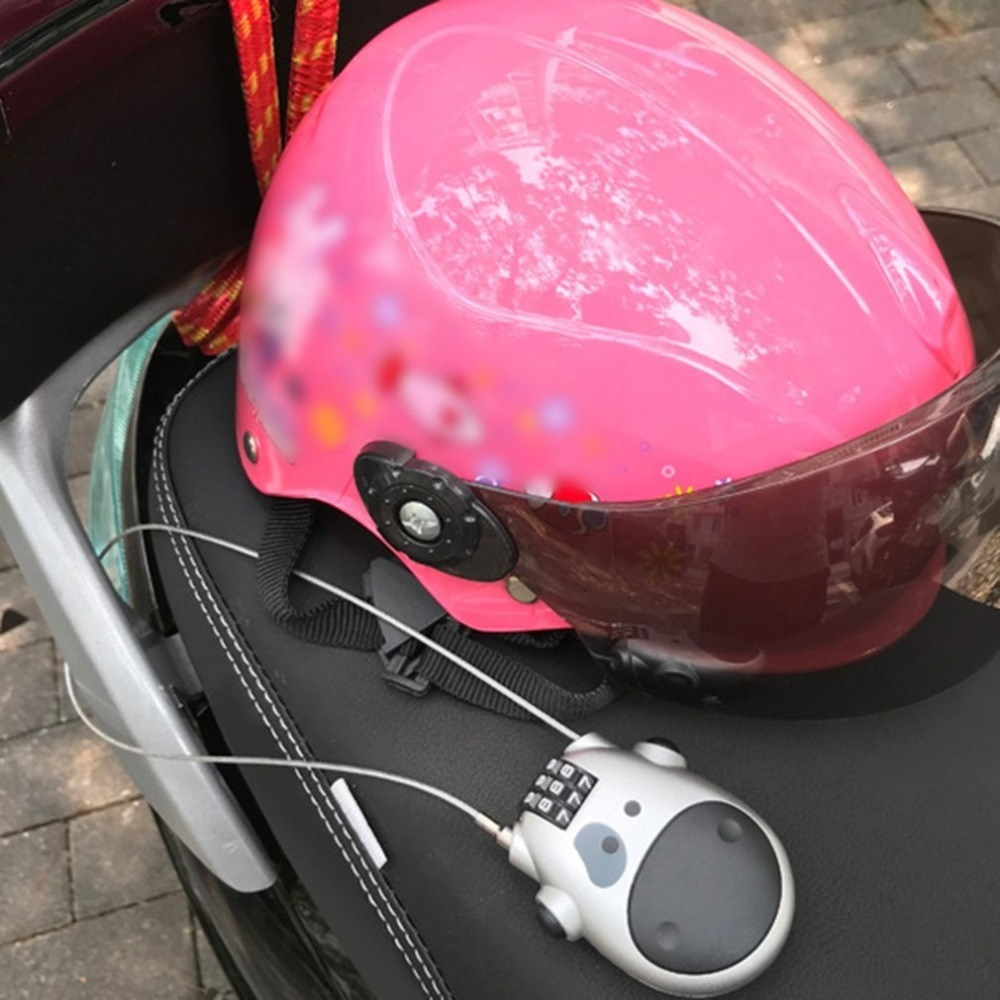 Jual Gembok Helm gembok kawat gembok kabel tali baja Pengaman Sepeda ...