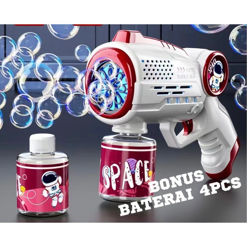 Jual Mainan Anak Bubble Gun Automatic Pistol Gelembung Balon Otomatis ...