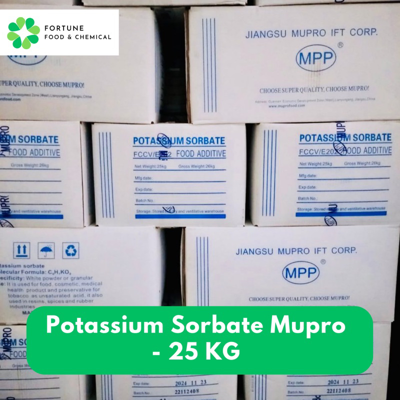 Jual Potassium Sorbate Pengawet Makanan Minuman Mupro - 25KG | Shopee ...