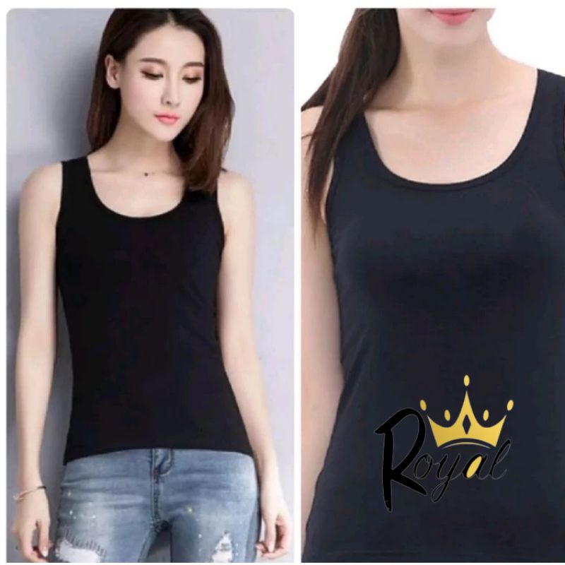 Jual Singlet Wanita Premium / Tank Top Tali Besar / Tangtop / Dalaman ...