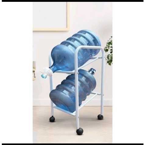 Jual Rak Galon Susun 4 Tempat Galon Susun Besi Roda | Shopee Indonesia