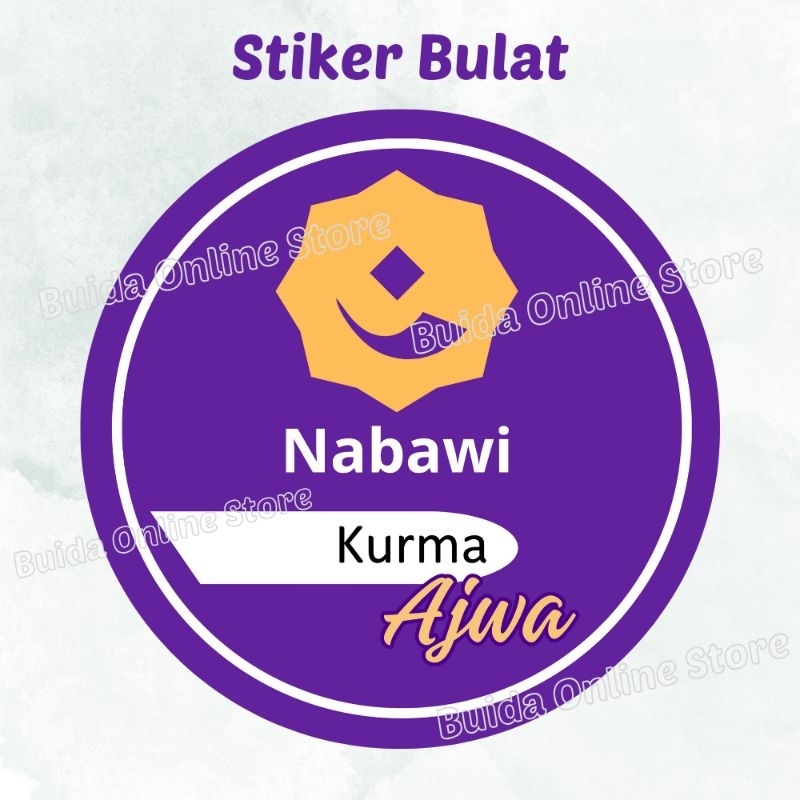 Jual Stiker Sticker Kurma Premium Kacang Arab Fustuk Kismis Ajwa Sukari ...