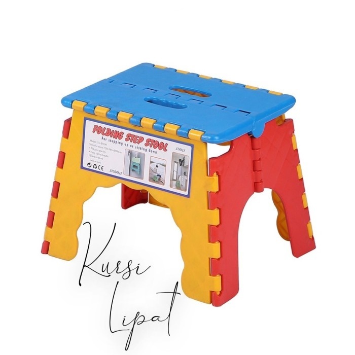 Jual Kursi Mini Lipat Portable Praktis Kursi Anak anak Plastik Tebal ...