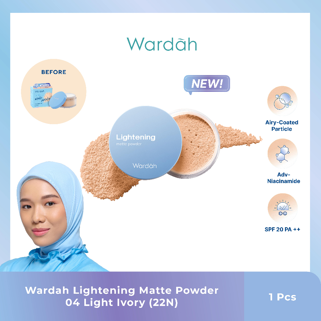 Jual Wardah Lightening Matte Loose Powder 20gr || WARDAH Bedak Tabur ...