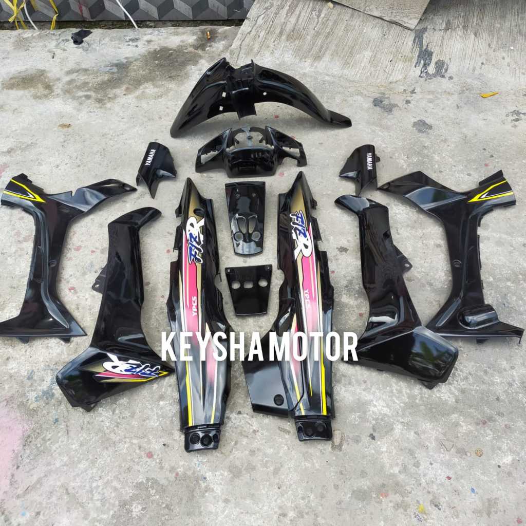 Jual FULL BODY HALUS YAMAHA FIZ R FIZR 1997 FULL HITAM SET STRIPPING ...