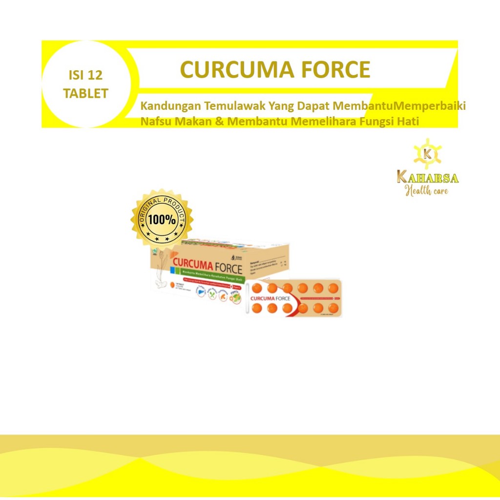 Jual CURCUMA FORCE TABLET Suplemen Penambah Nafsu Makan dan Suplemen ...