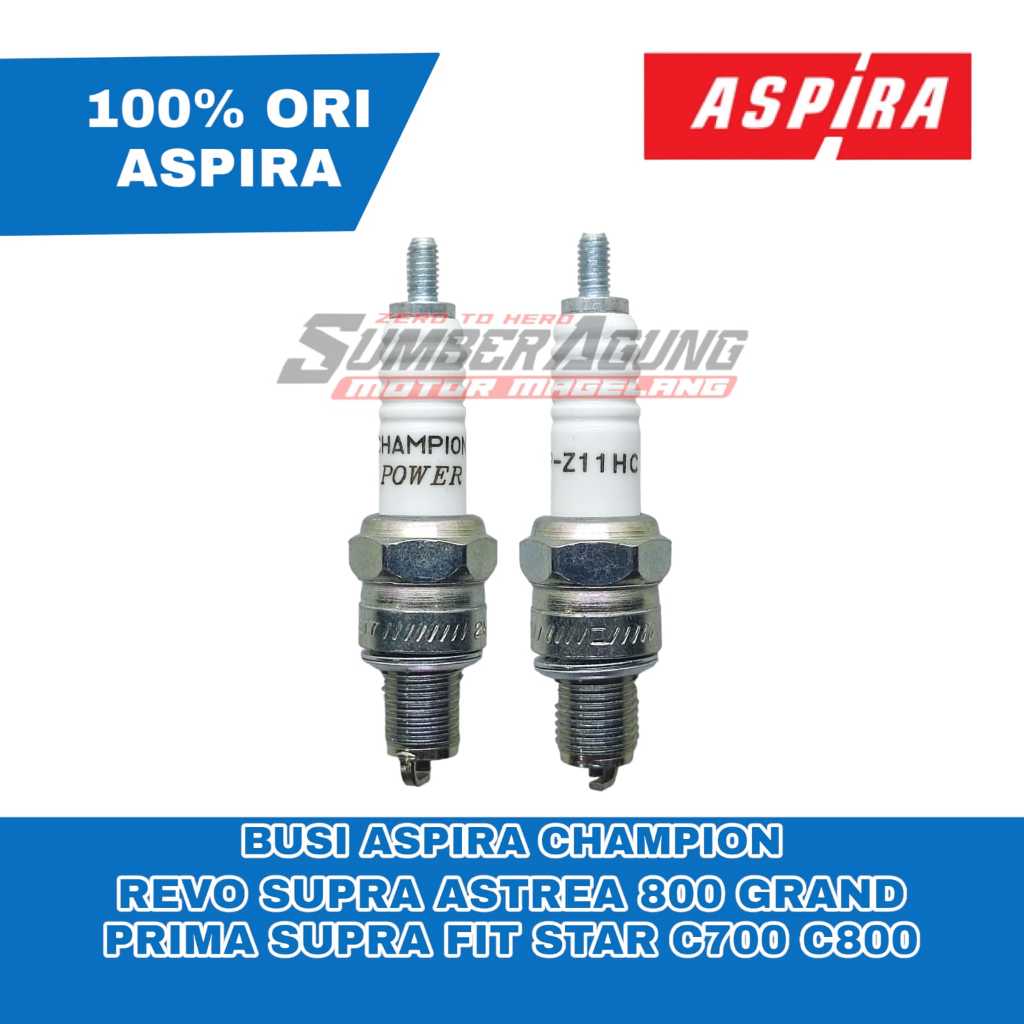 Jual BUSI CHAMPION ASPIRA GRAND REVO SUPRA PRIMA ASTREA STAR C800 700 ...