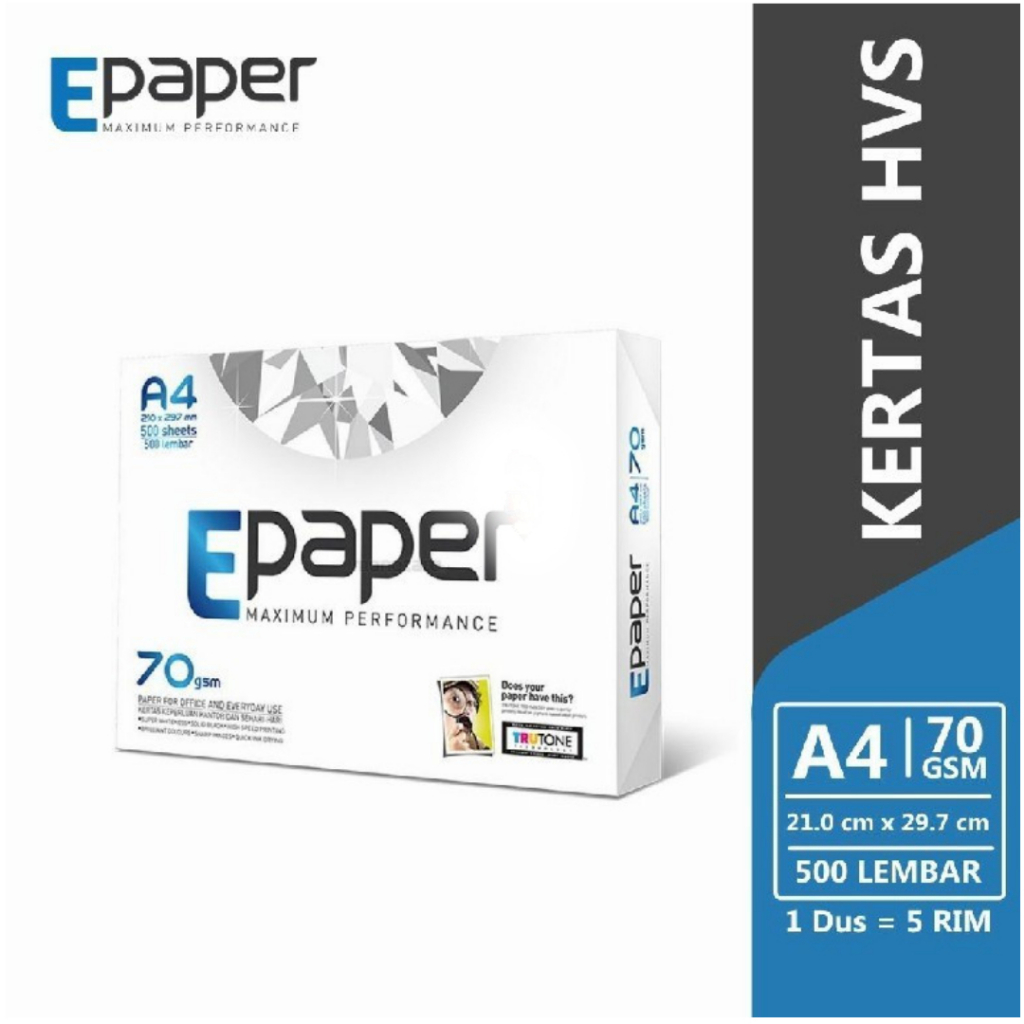 Jual Kertas HVS A4 70 Gsm E-Paper | Shopee Indonesia