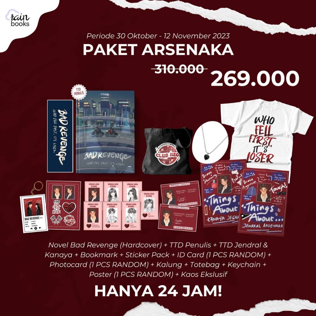 Jual NOVEL BAD REVENGE + BONUS - N. Adelia - Rainbook | Shopee Indonesia