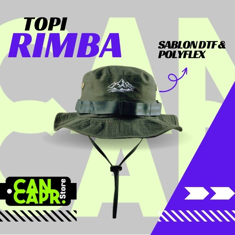 Jual TOPI RIMBA PREMIUM/TOPI GUNUNG OUTDOOR ADVENTURE HIKING CAMPING ...