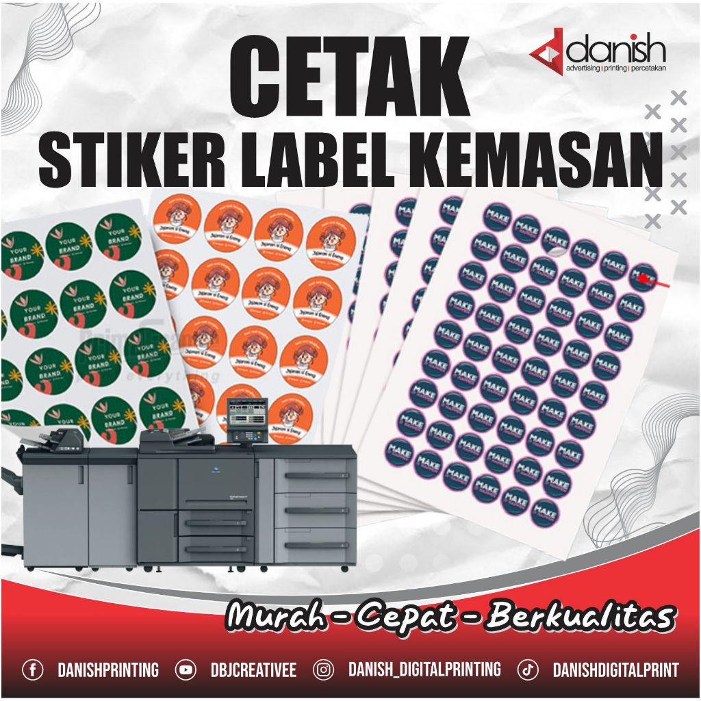 Jual CETAK STIKER VINYL LABEL KEMASAN / Stiker Vinyl / Label Usaha ...