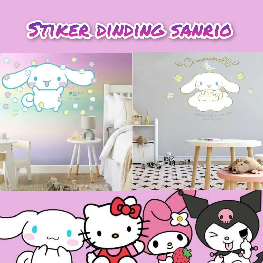 Jual HS - STIKER DINDING SANRIO WALLSTIKER DINDING STIKER CINAMOROLL STIKER SANRIO STIKER ...