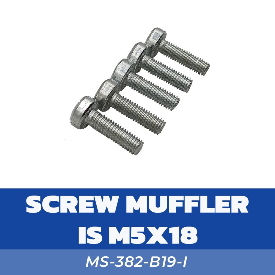 Jual HIKA MS382 B19-I SCREW MUFFLER UNTUK MESIN CHAINSAW GERGAJI KAYU ...