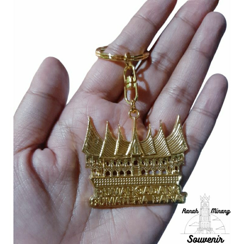 Jual NEW! GANTUNGAN KUNCI LOGAM GONJONG 7 KARAKTER RUMAH ADAT RANAH ...