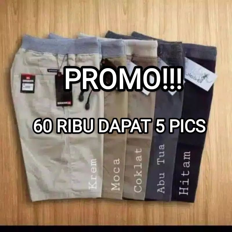Jual CELANA PENDEK PRIA DEWASA 60 DAPAT 5 CELANA PENDEK CHINOS CELANA PENDEK KOLOR UNISEX ...