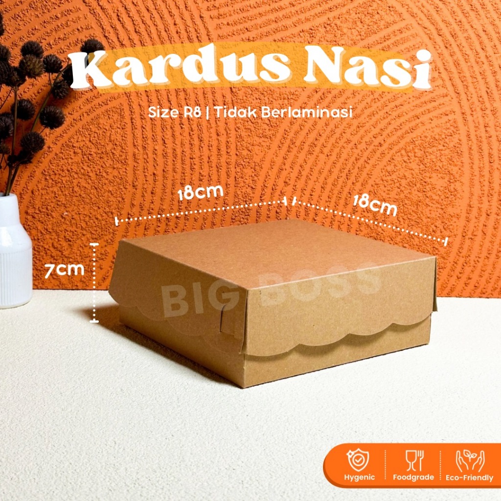 Jual Dus Kotak Nasi Catering Renda R8 R10K R10B NON LAMINASI / Dus ...