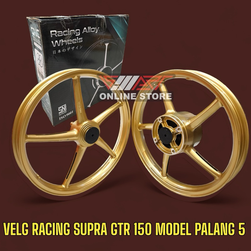 Jual VELG RACING SUPRA GTR 150 MODEL PALANG 5 522 160/185X17 | Shopee ...
