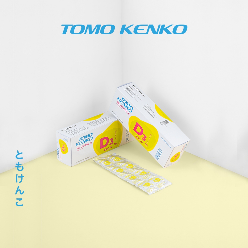 Jual Tomo Kenko Vitamin D3 1000 IU Kemasan Box | Shopee Indonesia