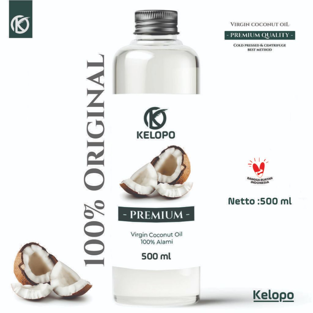 Jual KELOPO VCO VIRGIN COCONUT OIL 500 ML | MINYAK KELAPA MURNI | 100% ...