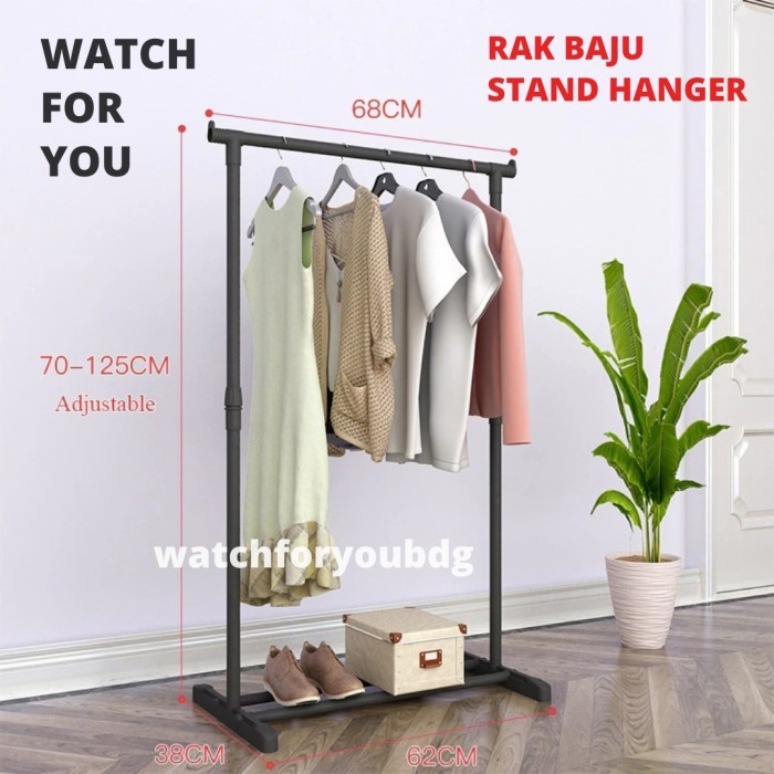 Jual SHENAR - SINGLE STAND HANGER - STAND HANGER MUTIFUNGSI - SINGLE ...