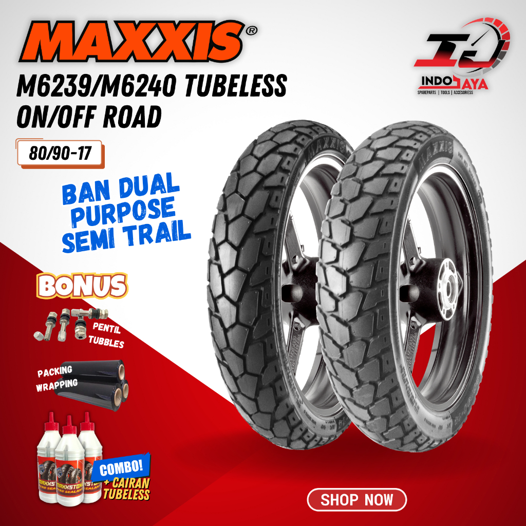 Jual [BAYAR DI TEMPAT] BAN MAXXIS M6239 / M6240 TUBELESS 80/90-17 / BAN ...