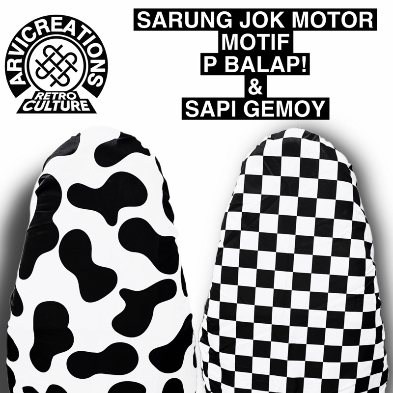 Jual Sarung Jok motor Arvi Retro culture motif Printing Anti cakar ...