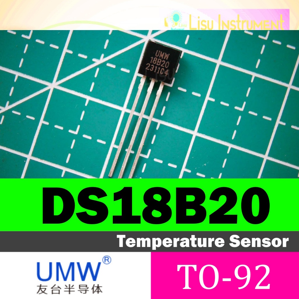 Jual DS18B20 Temperature Sensor 18B20 TO-92 UMW Original | Shopee Indonesia