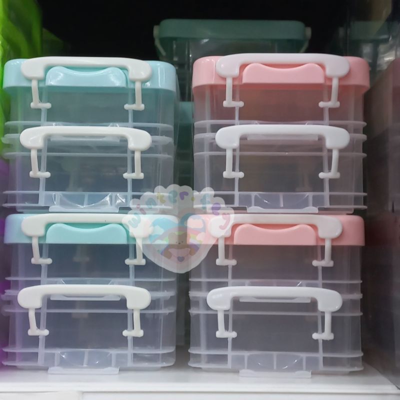 Jual READY STOK MINI STORAGE BOX PHOTOCARD MR DIY PINK BIRU / PHOTOCARD ...