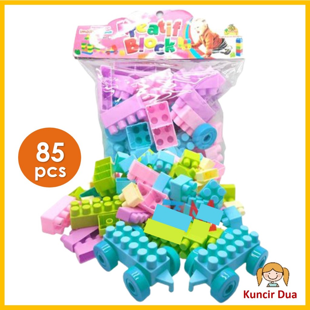 Jual Mainan Block Brick Anak KKV isi 280 pcs 120 pcs / Mainan Balok ...