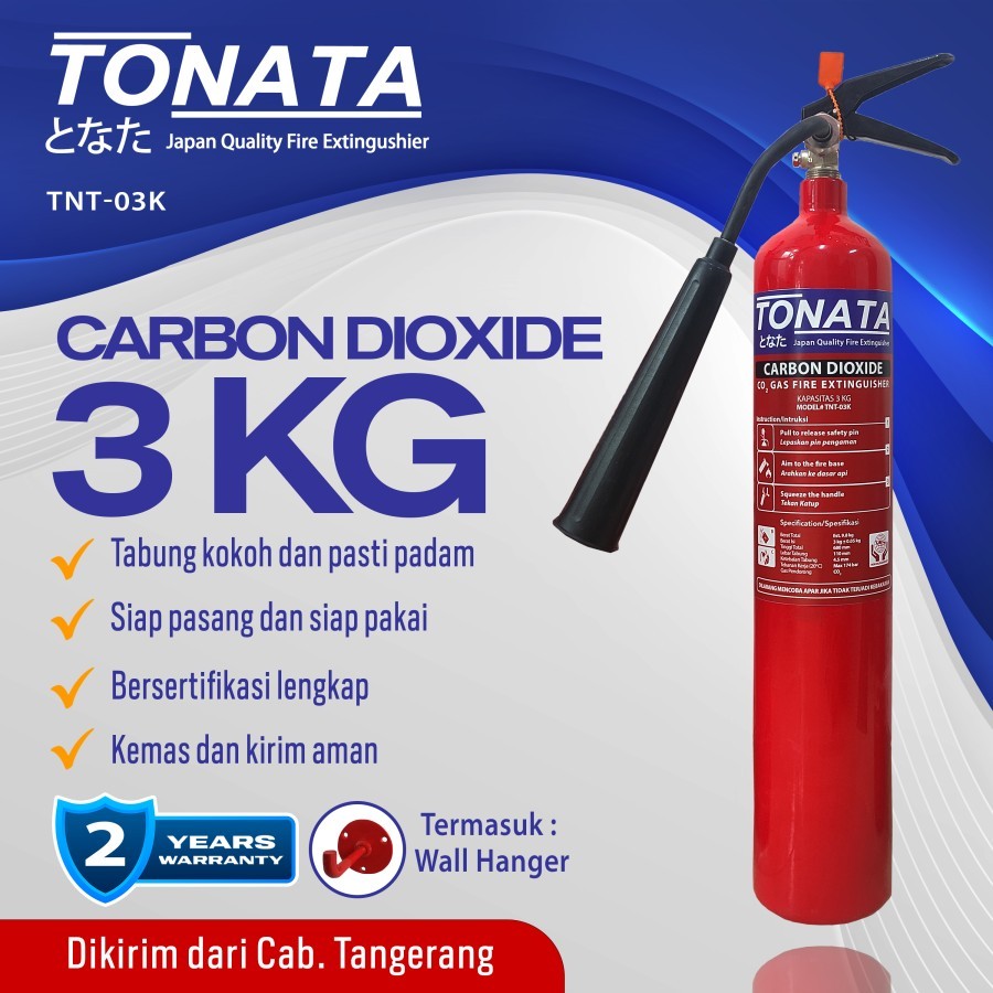 Jual APAR 3KG Karbondioksida (CO2) TONATA / Set Komplit | Shopee Indonesia