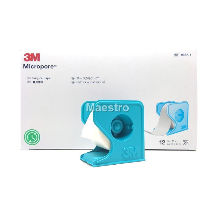 Jual 3M Micropore 1 inch in inchi 1 inci Plester Medis Per Box Isi 12 ...