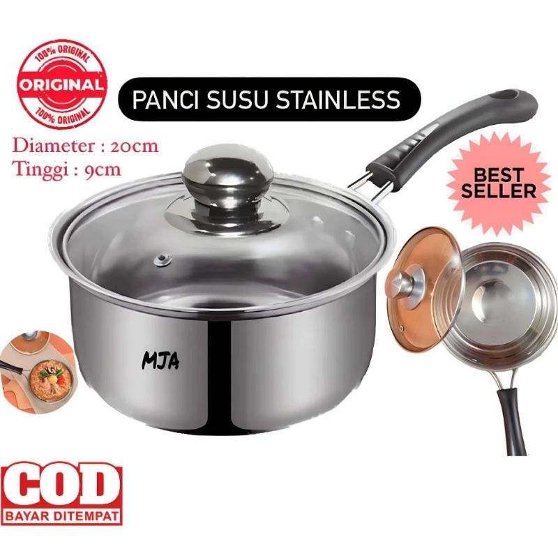 Jual Panci Susu Tutup Korea Nagako Stainless Steel UK 20CM | Shopee ...