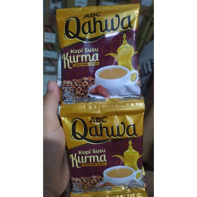 Jual ABC Qahwa Kopi Susu Kurma Dates Milk Coffee 1 Renteng isi 10 ...