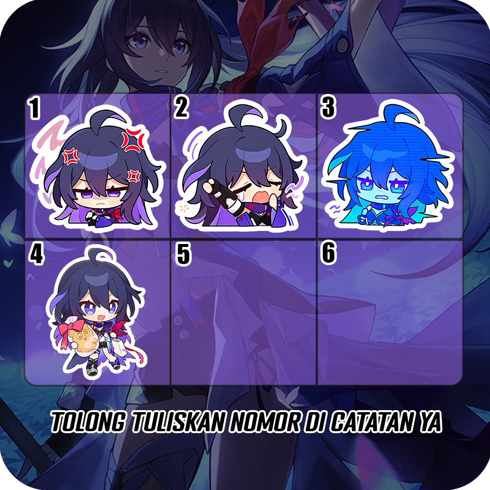 Jual Stiker Glossy Seele Honkai Star Rail, Sticker Anime Lucu Untuk HP ...