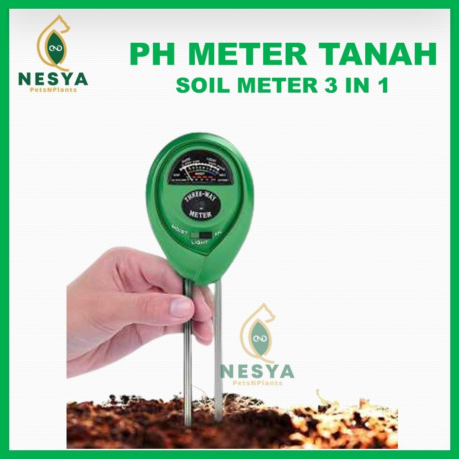 Jual PH Meter Tanah Soil Meter 3 in 1 / Soil Moisture Tester Alat Ukur ...