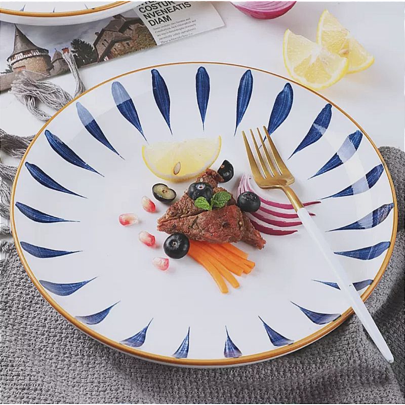 Jual Piring Keramik Motif Jepang 8 inch | Shopee Indonesia