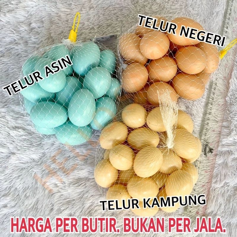 Jual MAINAN TELUR AYAM KAMPUNG MIRIP BANGET DENGAN ASLI/IMITASI TELOR ...