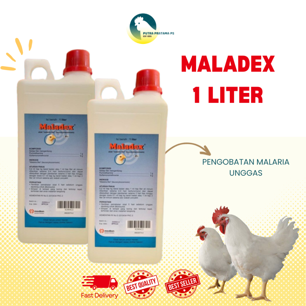 Jual MALADEX 1 LITER MEDION Obat Malaria Unggas ayam | Shopee Indonesia
